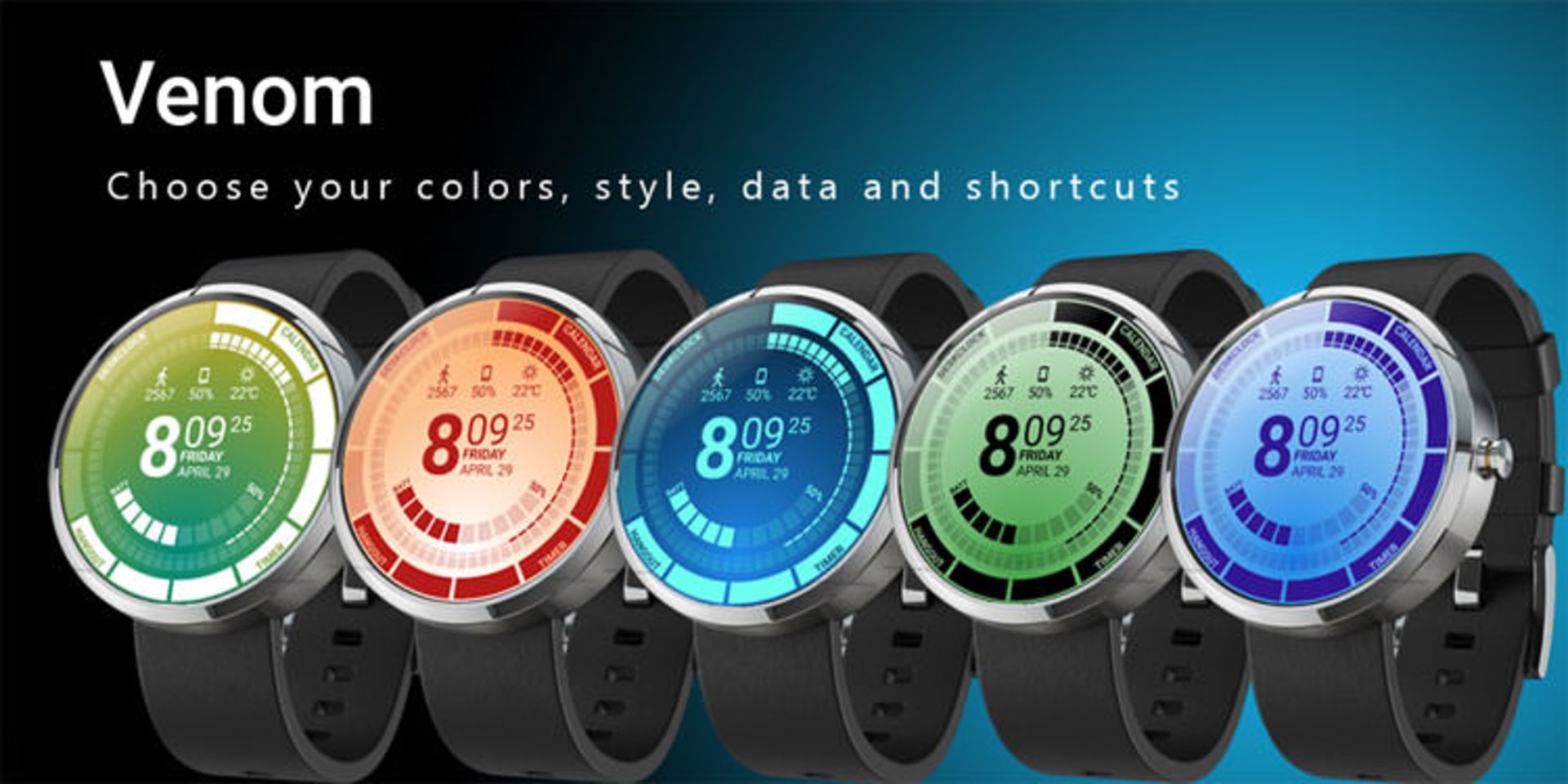 پوسته ی جذاب Venom Watch Face برای ساعت هوشمند - زوم‌اپ - زومیت