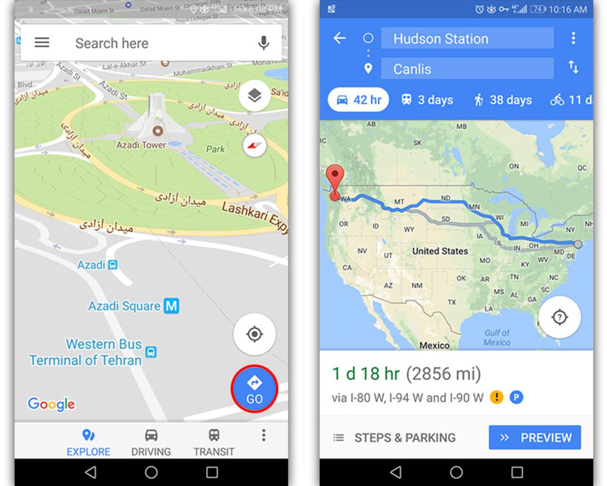 آموزش گوگل مپ: راهنمای نسخه اندروید نقشه گوگل - زومیت