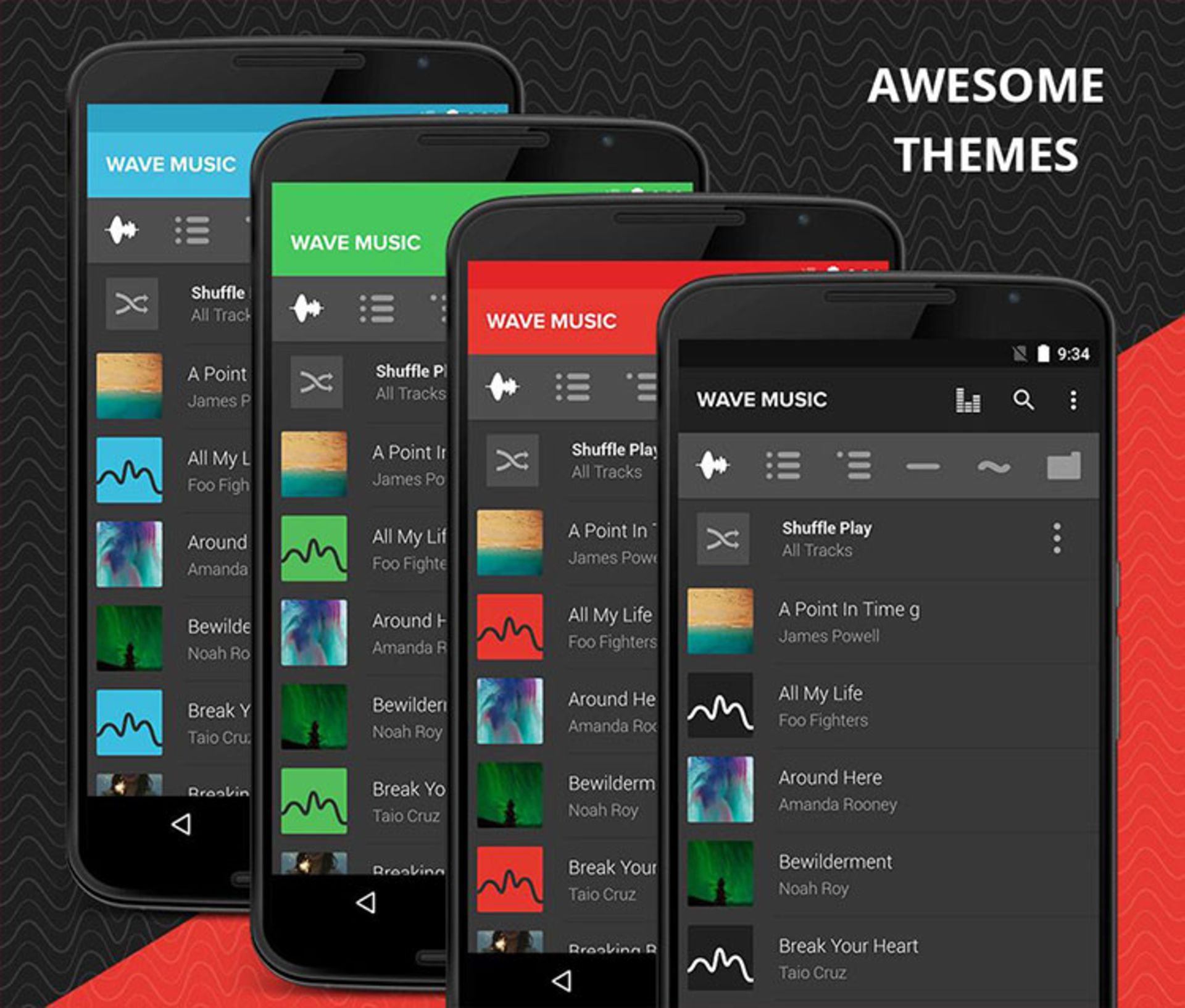 برنامه Wave Music Player: پخش موسیقی در محیطی جدید و جذاب - زوم اپ - زومیت