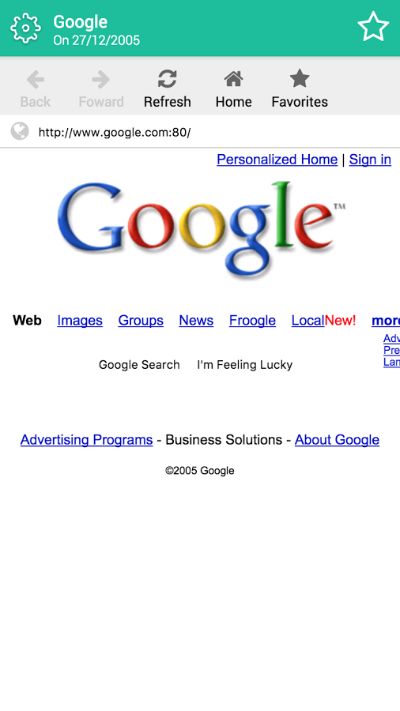 زوم‌اپ: Retro Browser؛ ماشین زمان دنیای اینترنت - زومیت