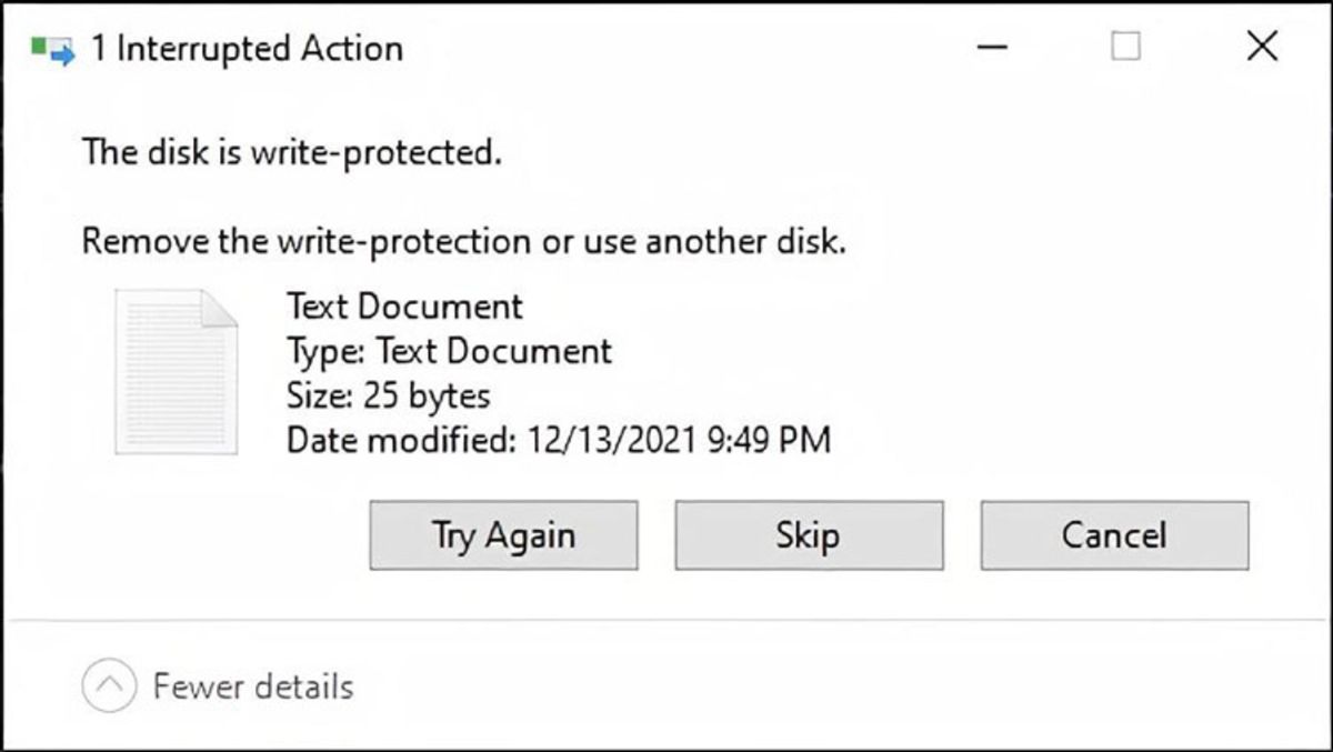 آموزش رفع خطای Write Protection در ویندوز 10