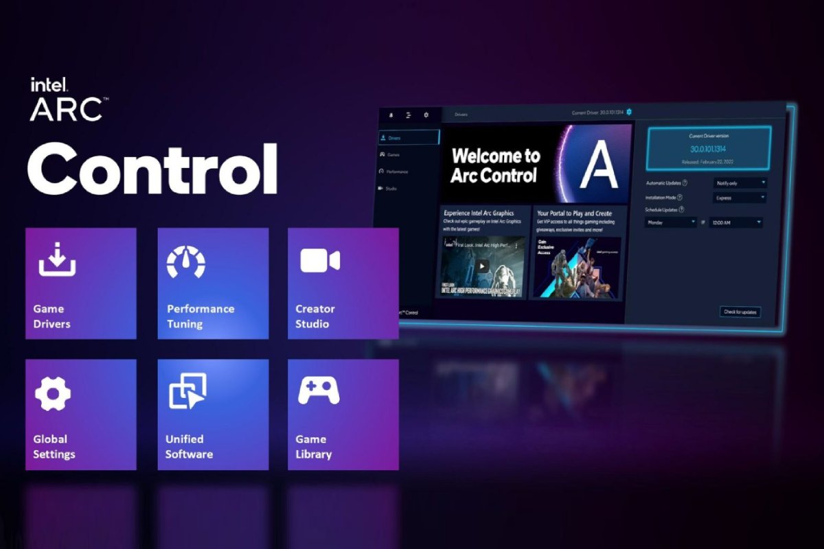 Arc Control، نرم‌افزار مدیریت پردازنده‌ی گرافیکی اینتل منتشر شد - زومیت