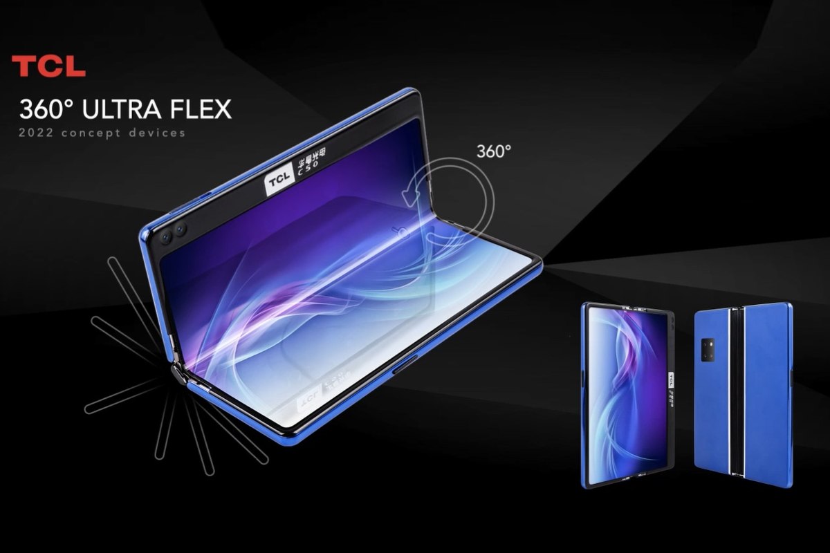 TCL گوشی تاشویی به‌نمایش گذاشت که رو به داخل و بیرون تا می‌شود - زومیت