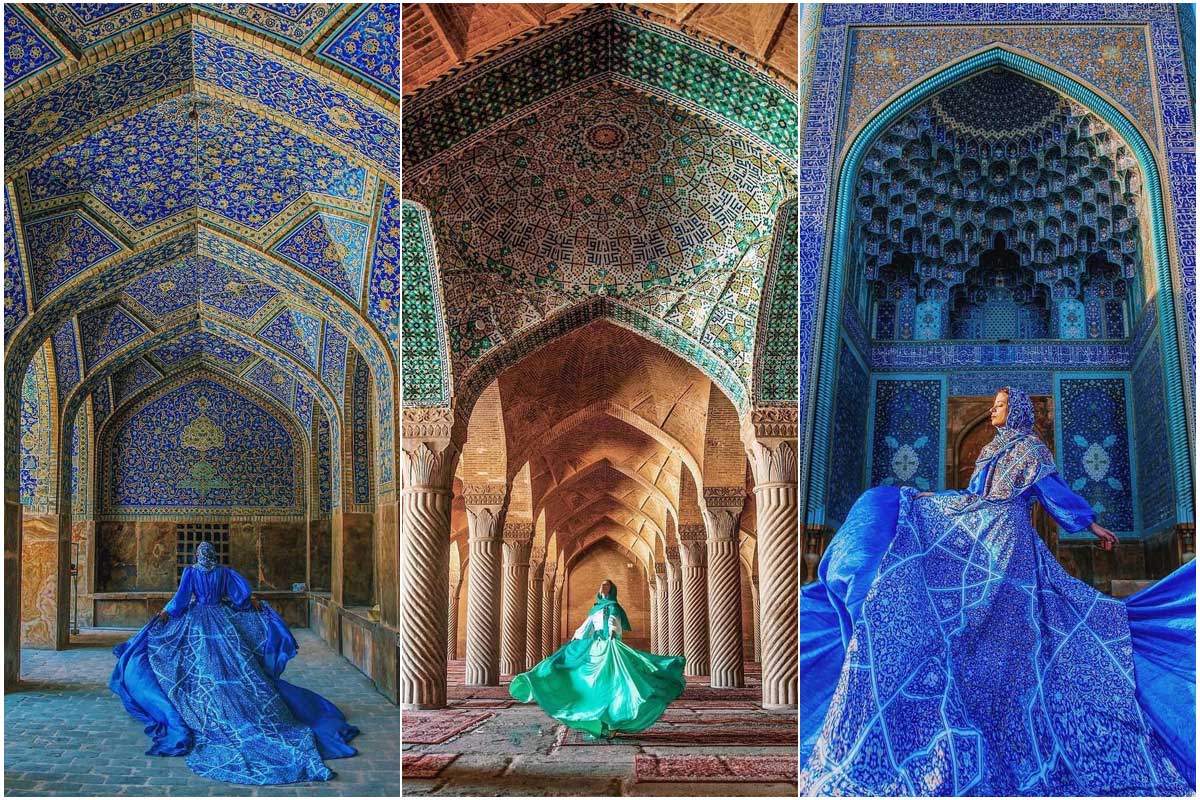 زیبایی اصیل معماری ایرانی الهام‌بخش عکاسان و طراحان لباس