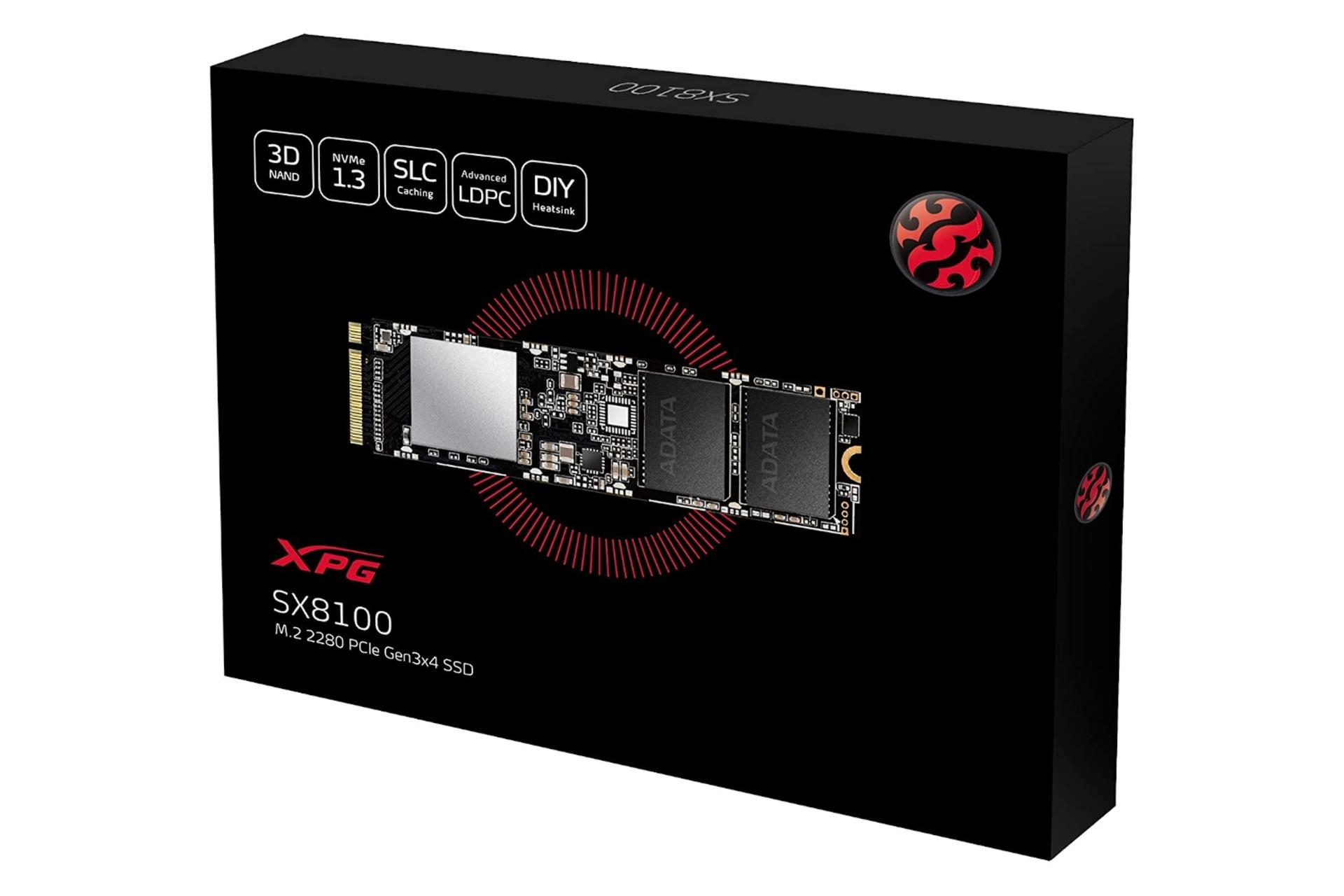 قیمت SSD ای دیتا XPG SX8100 NVMe M.2 ظرفیت 256 گیگابایت