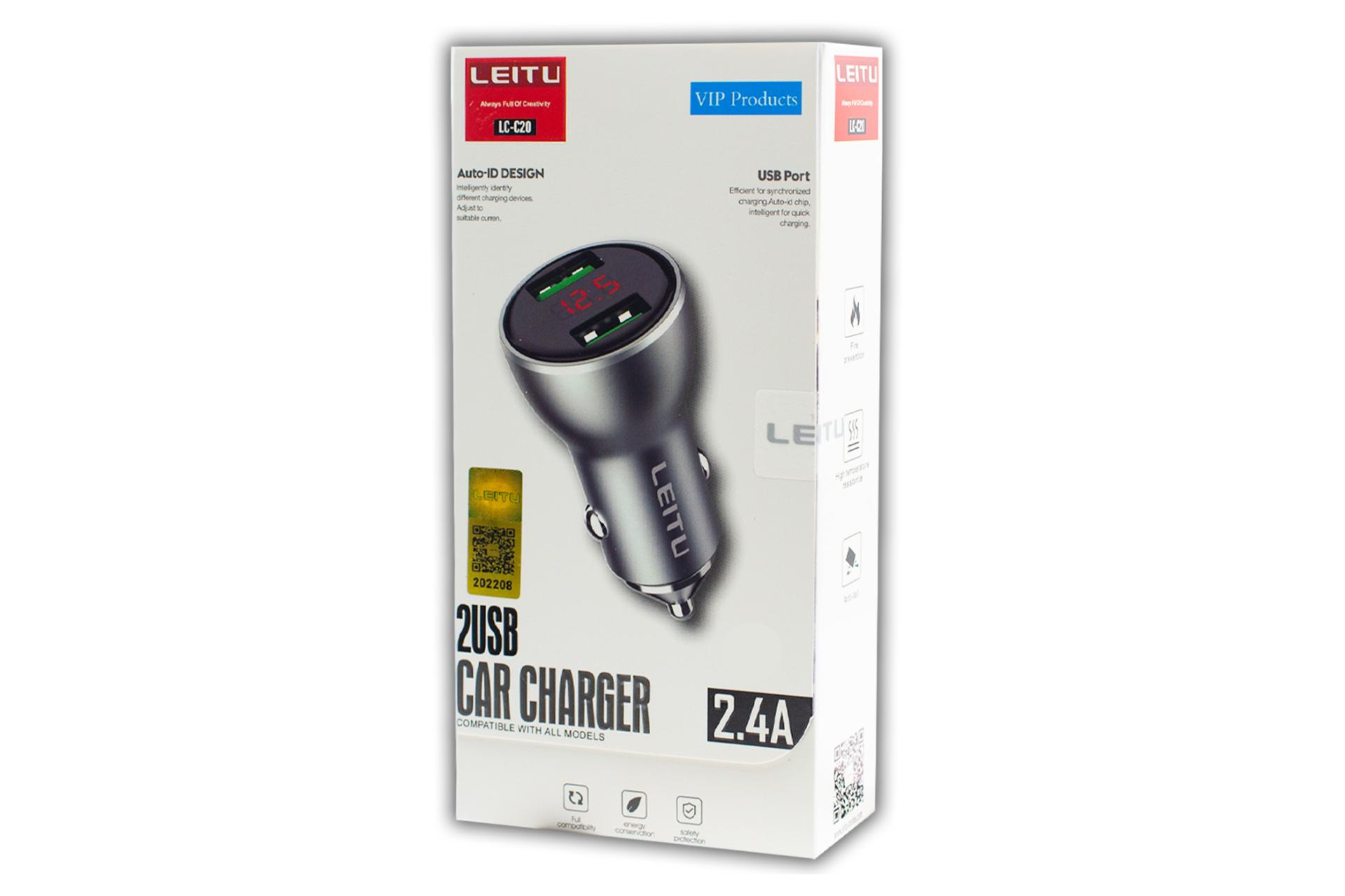 قیمت شارژر لیتو LEITU LC-C20 With Type-C Cable اصلی