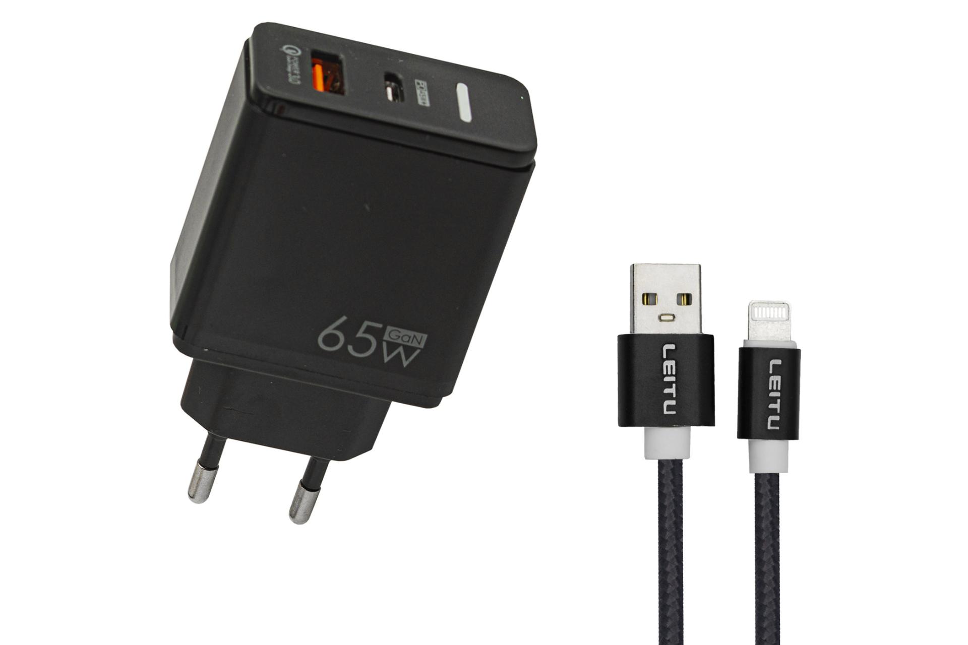 قیمت شارژر لیتو LEITU LH-21 With Lightning Cable اصلی