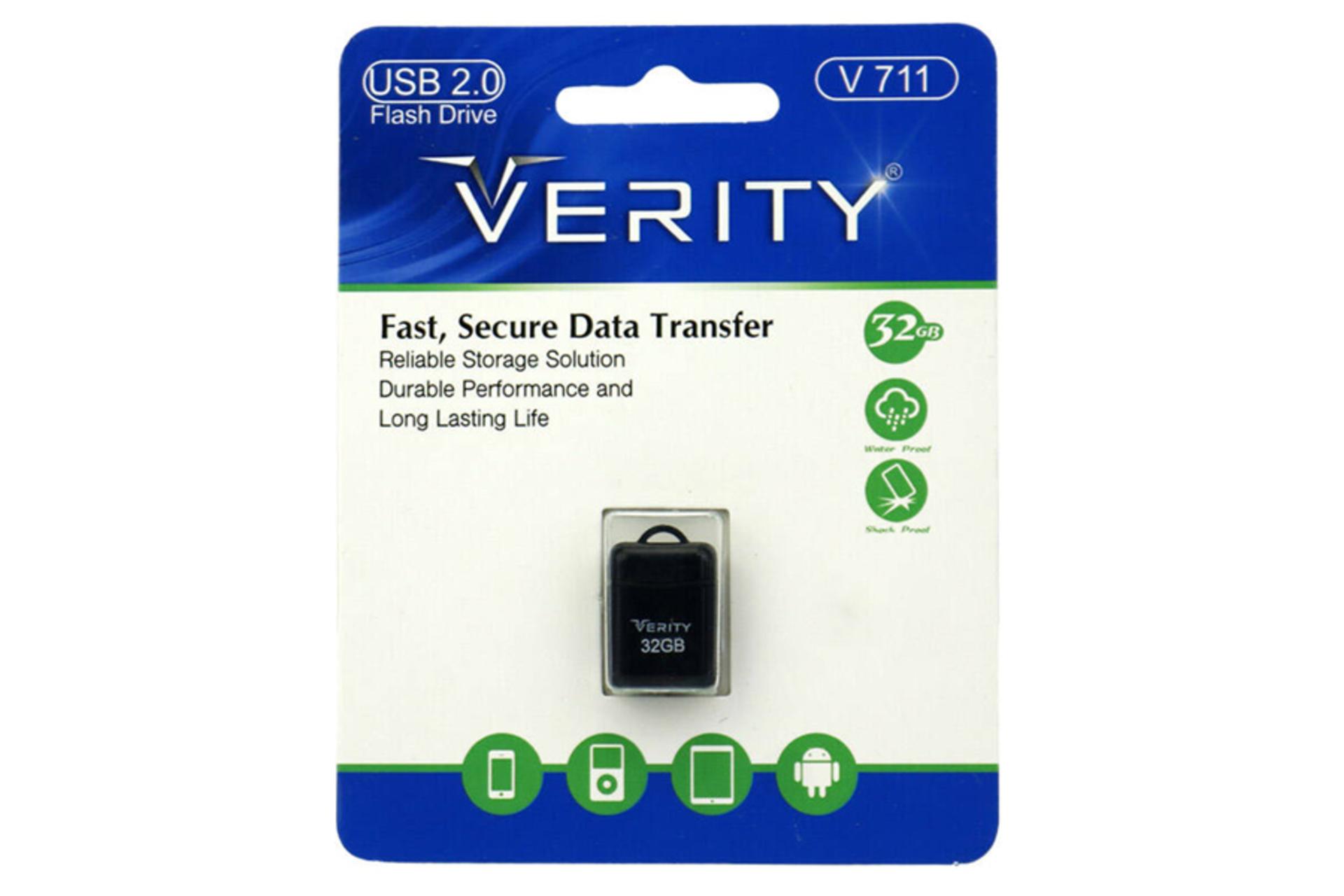 قیمت فلش مموری وریتی مدل V711 ظرفیت 32 گیگابایت