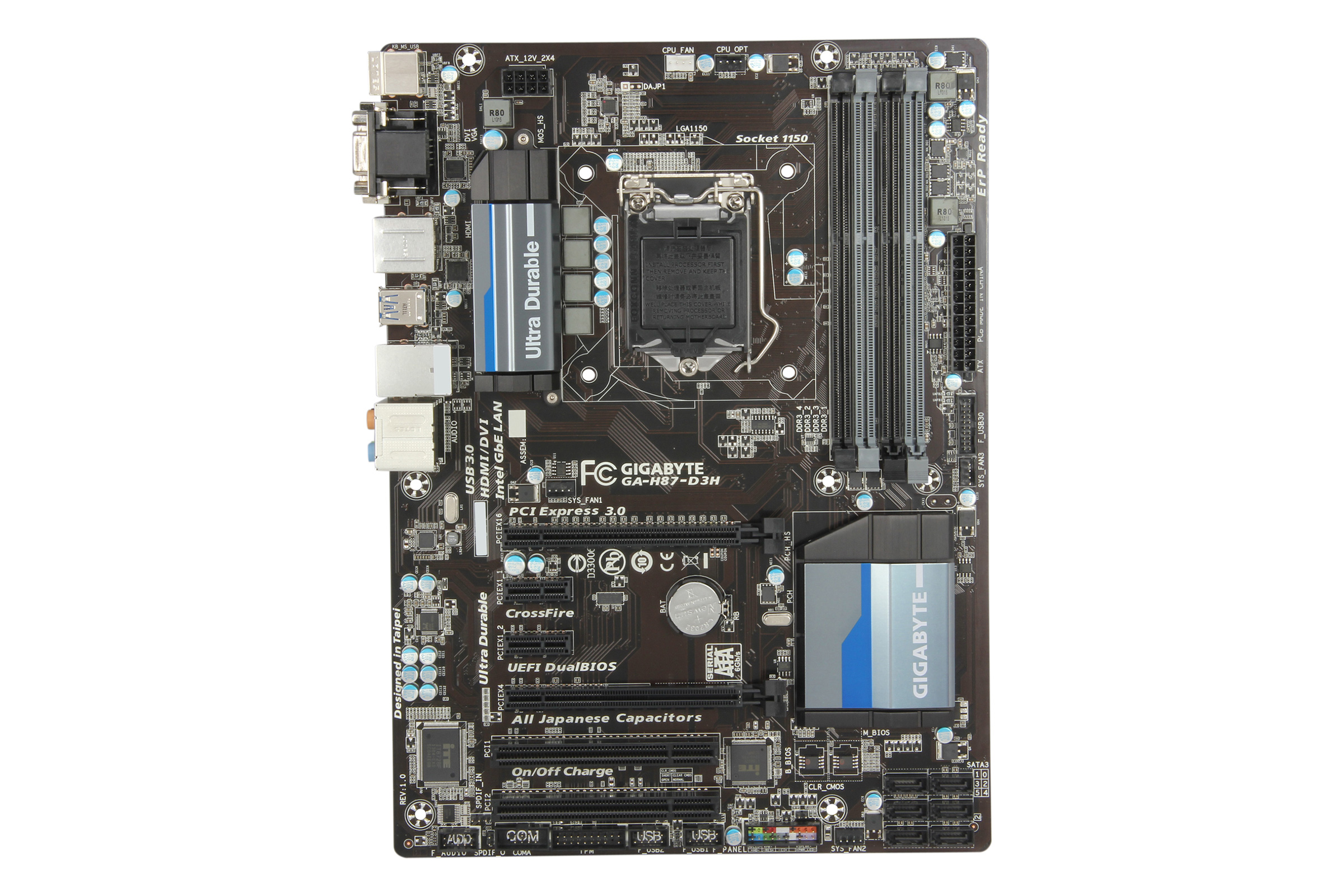 قیمت مادربرد گیگابایت GIGABYTE GA-H87-D3H (rev. 1.x) + مشخصات