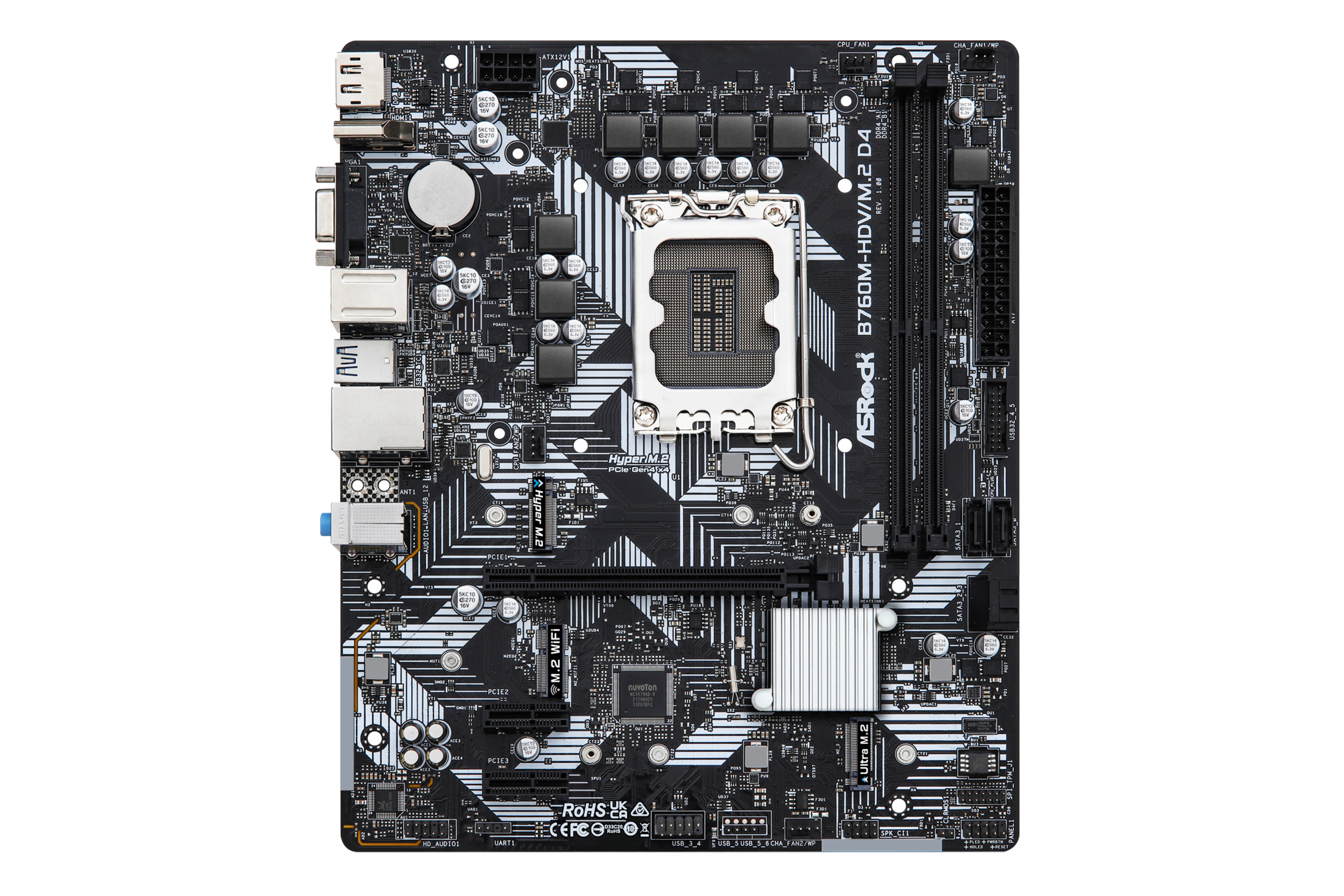 قیمت مادربرد ازراک ASRock B760M-HDV/M.2 D4 + مشخصات