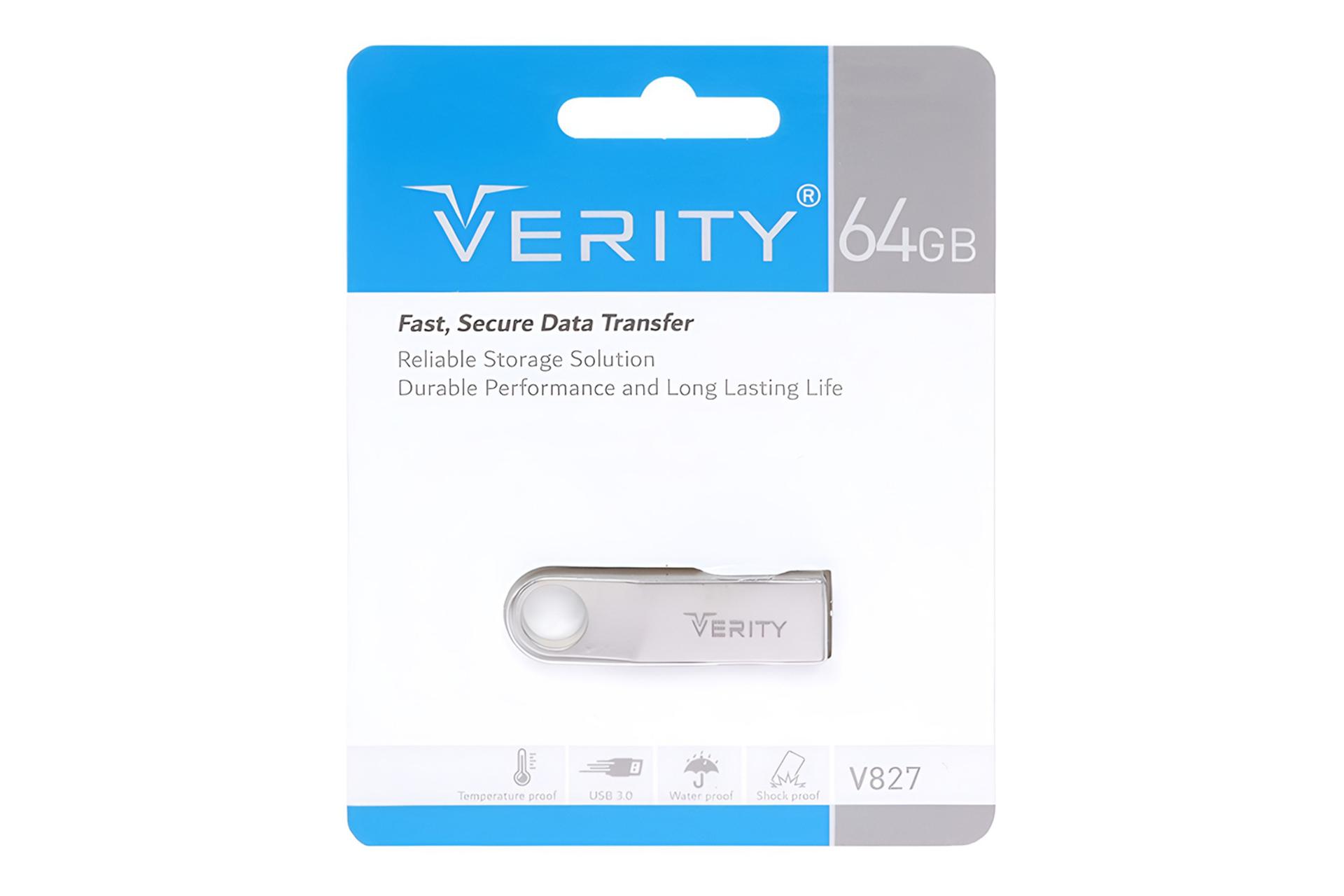 قیمت فلش مموری وریتی مدل V827 ظرفیت 64 گیگابایت USB 3.0