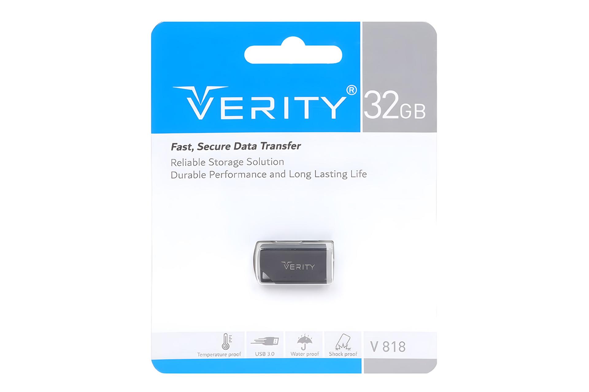 قیمت فلش مموری وریتی مدل V 818 ظرفیت 32 گیگابایت USB 3.0