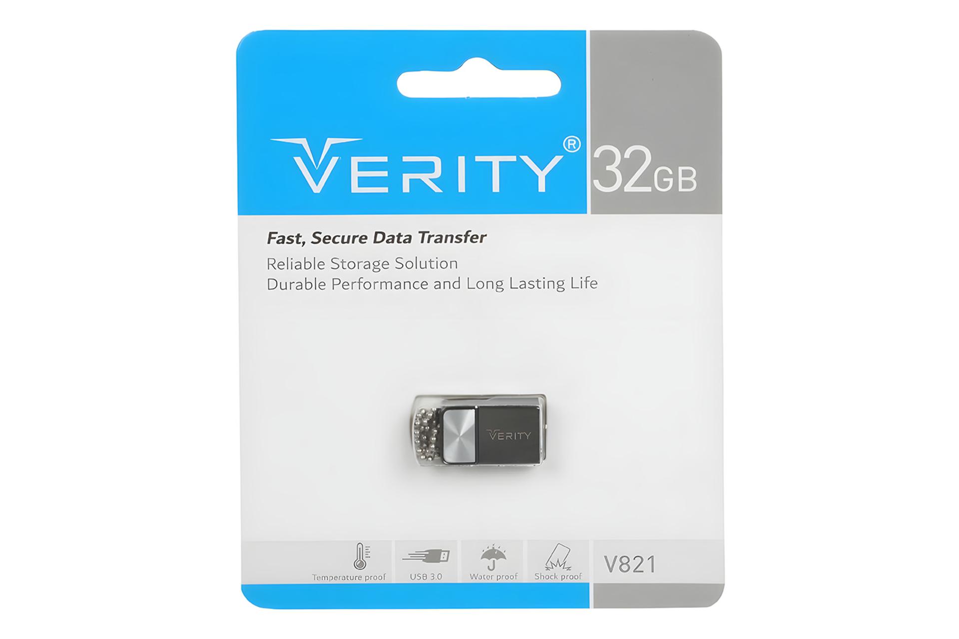 قیمت فلش مموری وریتی مدل V 821 ظرفیت 32 گیگابایت USB 3.0