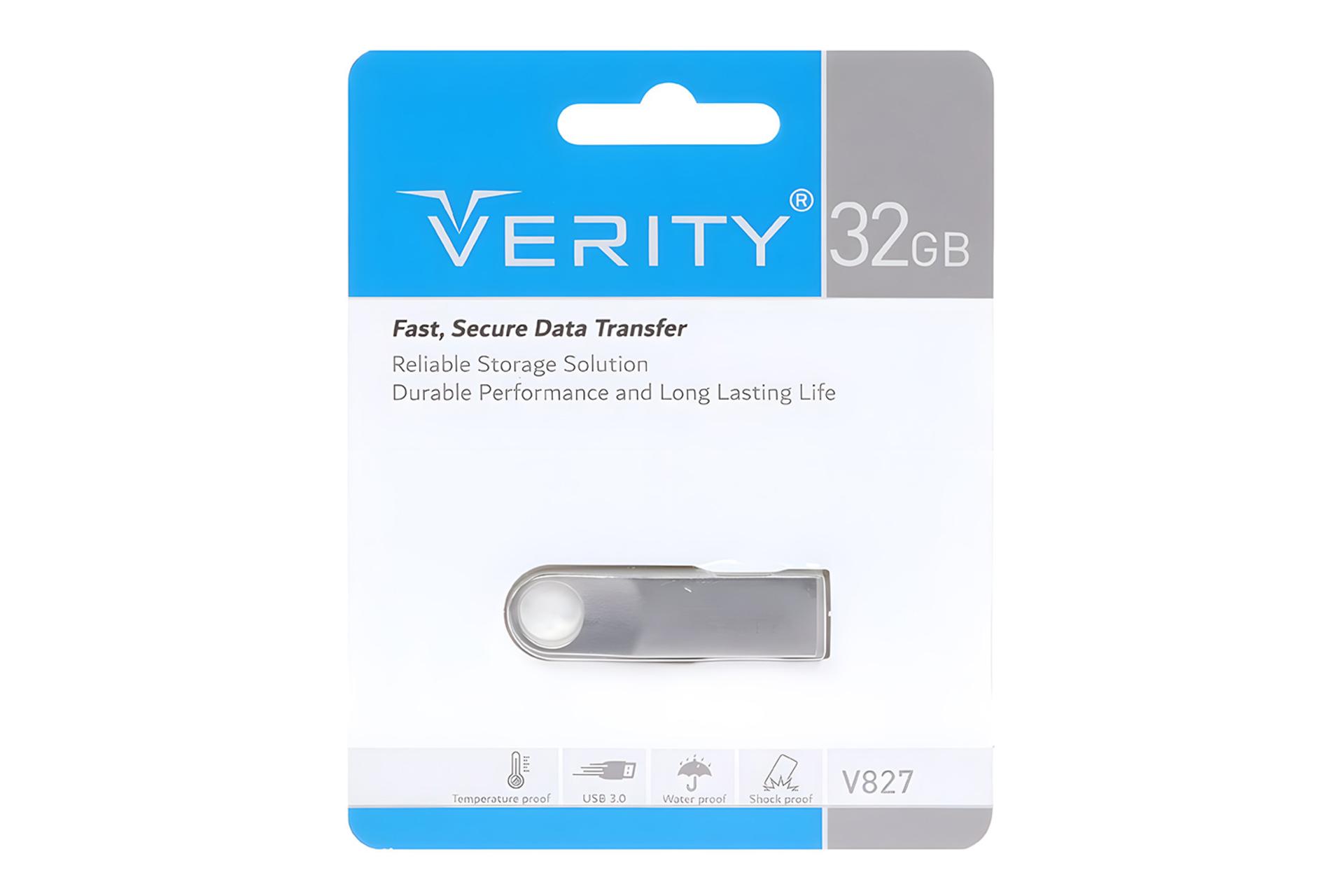 قیمت فلش مموری وریتی مدل V827 ظرفیت 32 گیگابایت USB 3.0