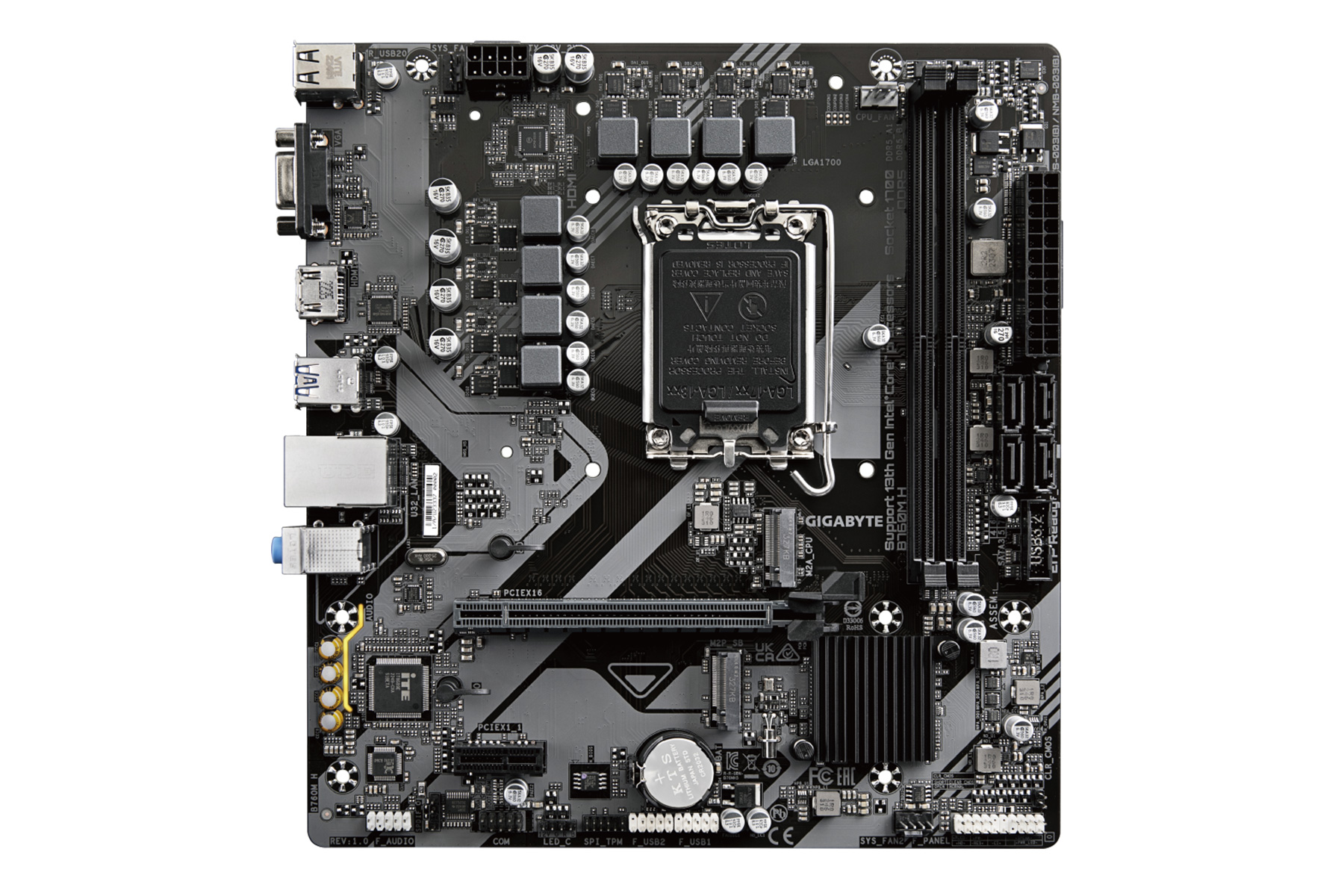 قیمت مادربرد گیگابایت GIGABYTE B760M H (rev. 1.0) + مشخصات