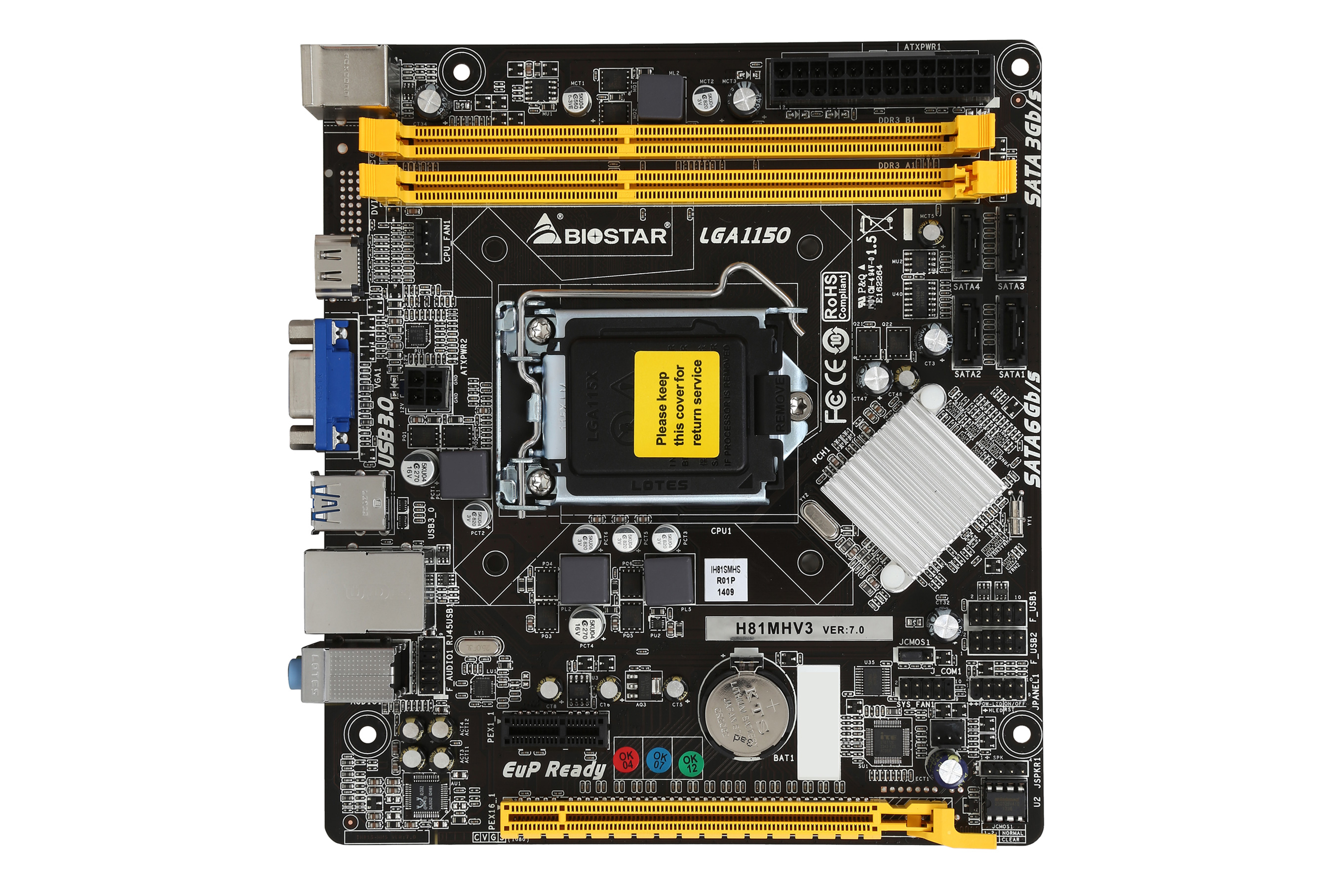 قیمت مادربرد بایواستار Biostar H81MHV3 Ver. 7.x + مشخصات