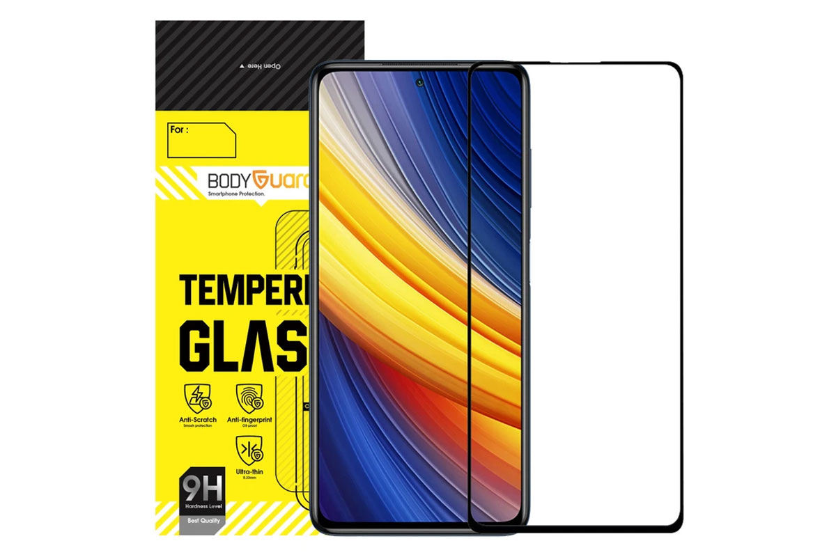 قیمت گلس گوشی بادیگارد مدل FX مناسب پوکو X3 Pro در زوبین