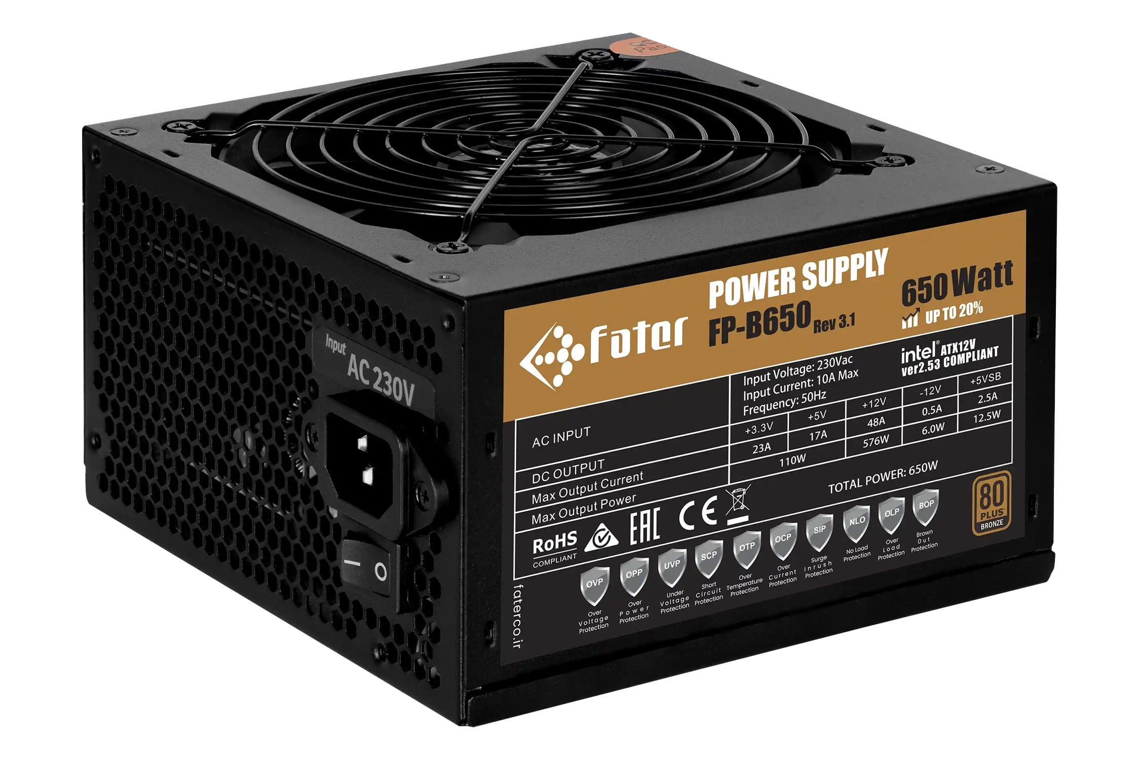 قیمت پاور فاطر FP-B650 با توان 650 وات ۱۹ آذر زوبین