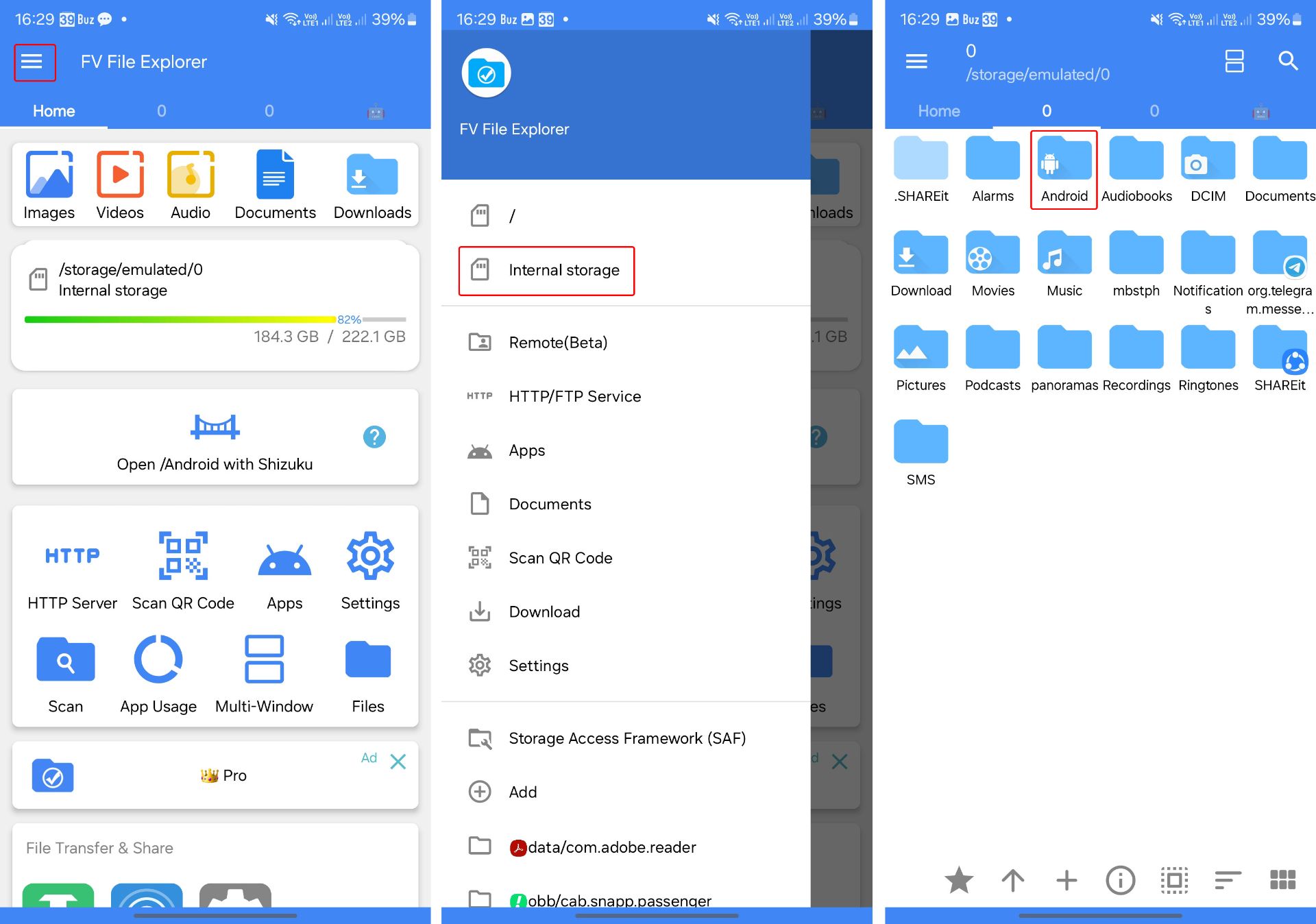 آموزش دسترسی به پوشه دیتا و obb در اندروید ۱۳ و ۱۴