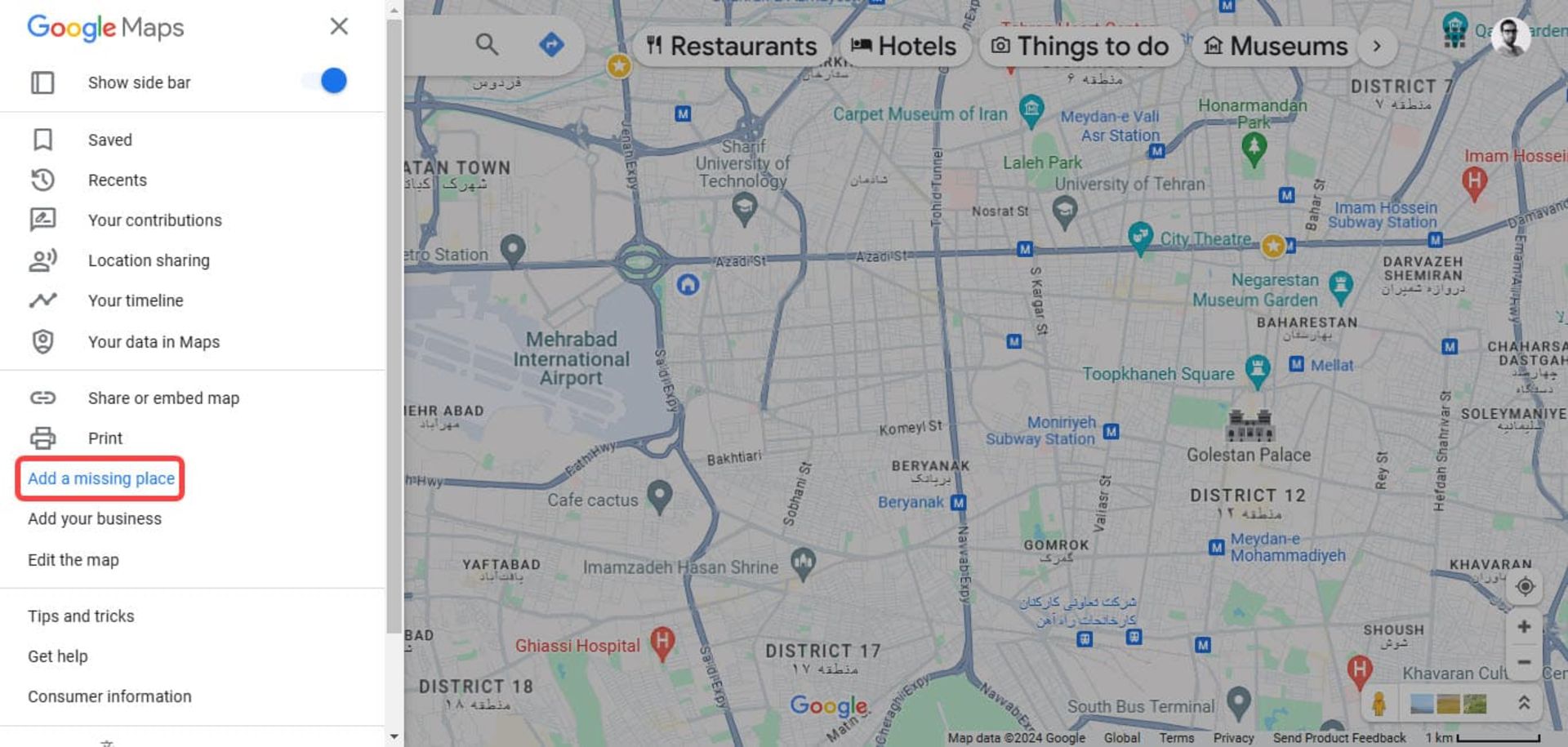 آموزش تصویری ثبت مکان در گوگل مپ