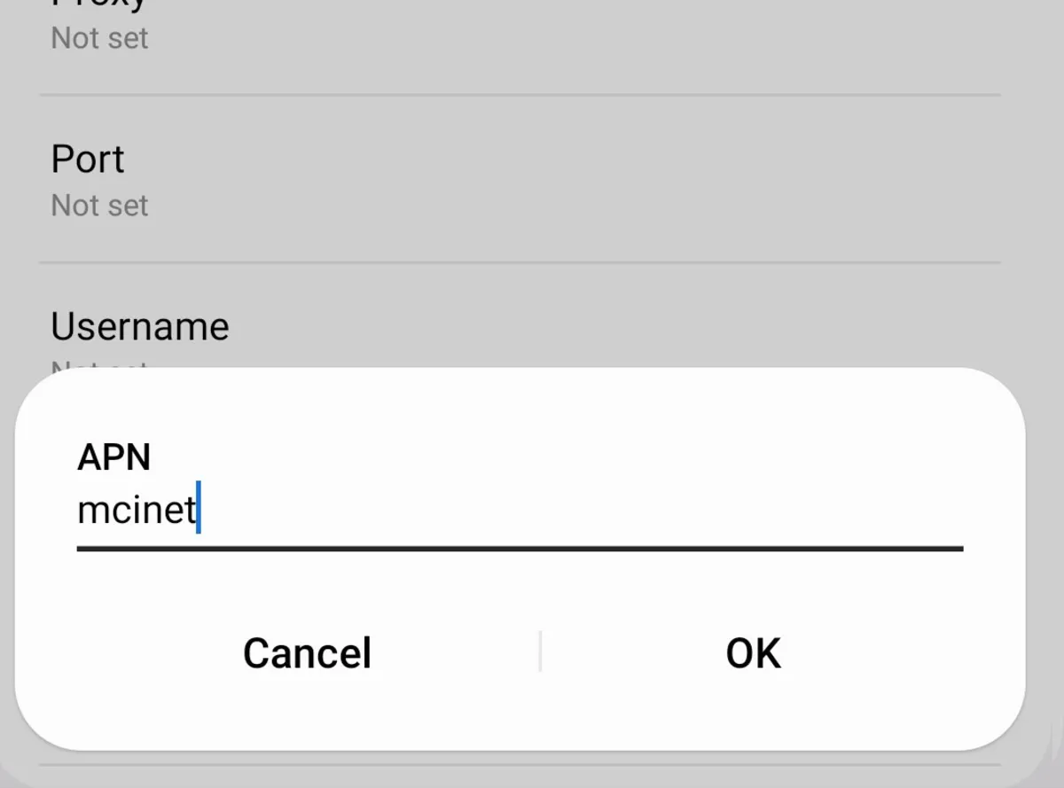 تنظیمات اینترنت گوشی سامسونگ برای همراه اول، ایرانسل و رایتل