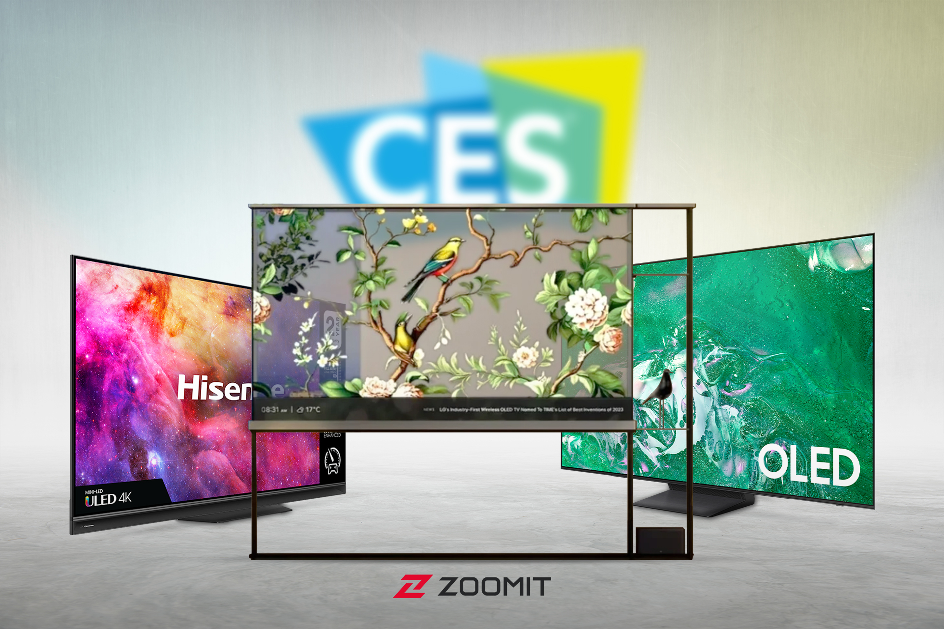 بهترین تلویزیون‌های CES 2024؛ از پنل شفاف تا روشنایی ۱۰ هزار نیت - زومیت
