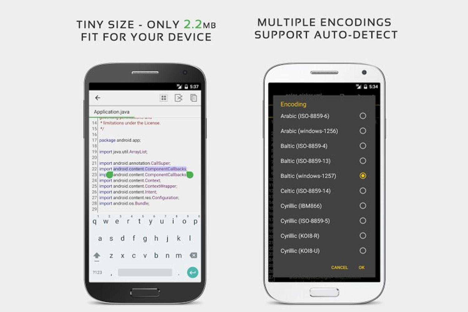 زوم‌اپ: ویرایشگر حرفه ای متن در اندروید QuickEdit Text Editor - زومیت