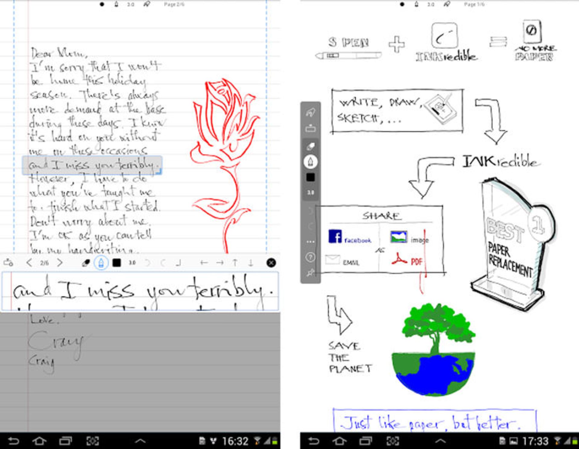 زوم‌اپ: اپلیکیشن یادداشت برداری INKredible Handwriting Note - زومیت