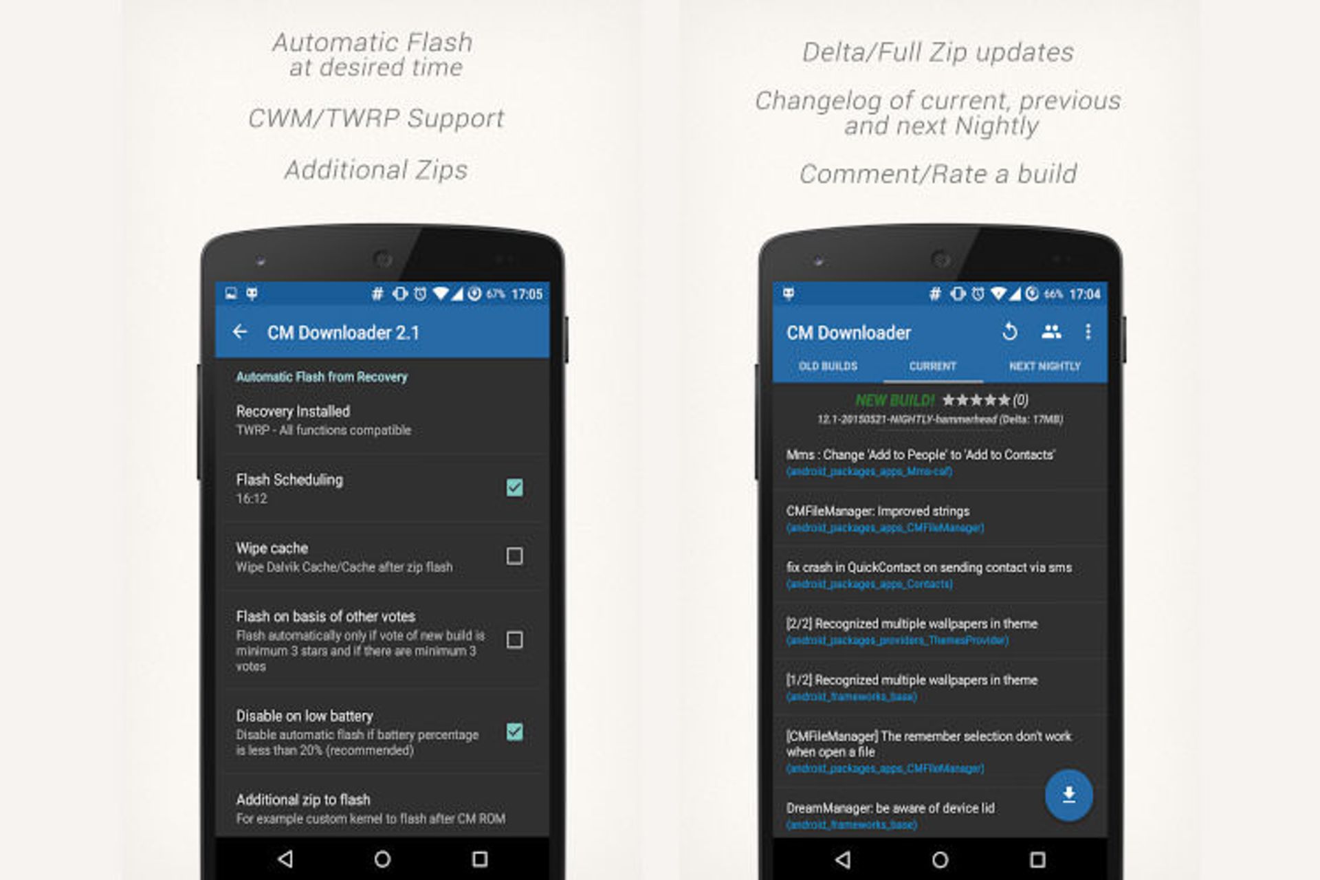 زوم‌اپ: اطلاع رسانی و دانلود رام های سایانوژن با CM Downloader - زومیت