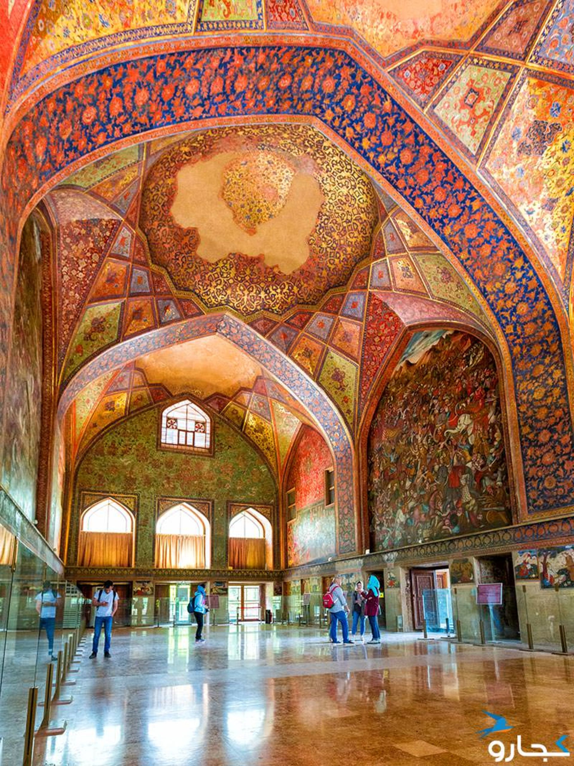 کاخ چهل ستون اصفهان؛ تلفیقی از معماری ایرانی و غرب