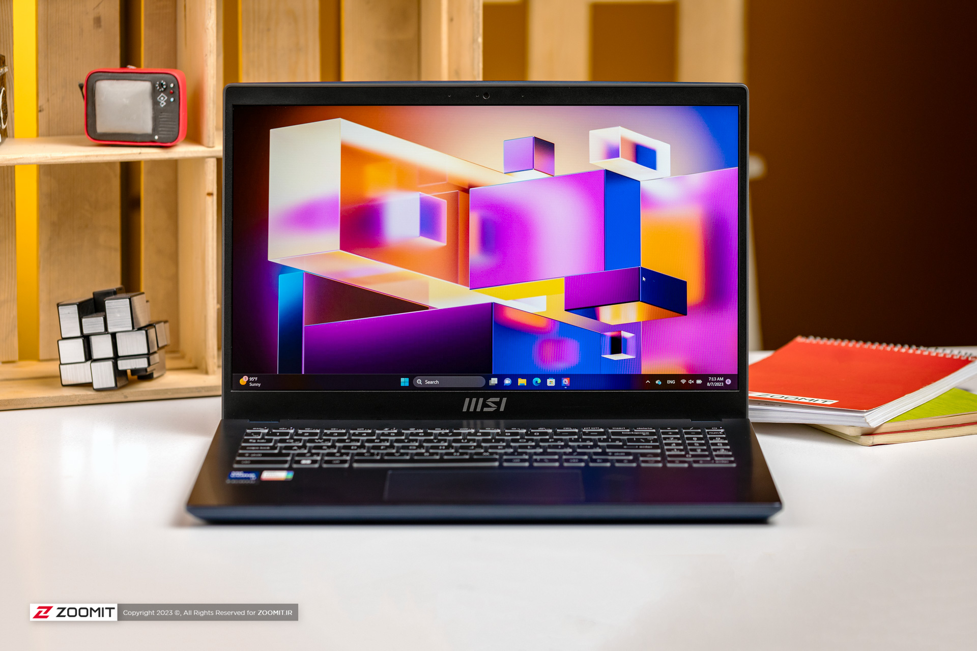 بررسی MSI Modern 15؛ اولترابوک اقتصادی با پردازنده نسل ۱۳ - زومیت