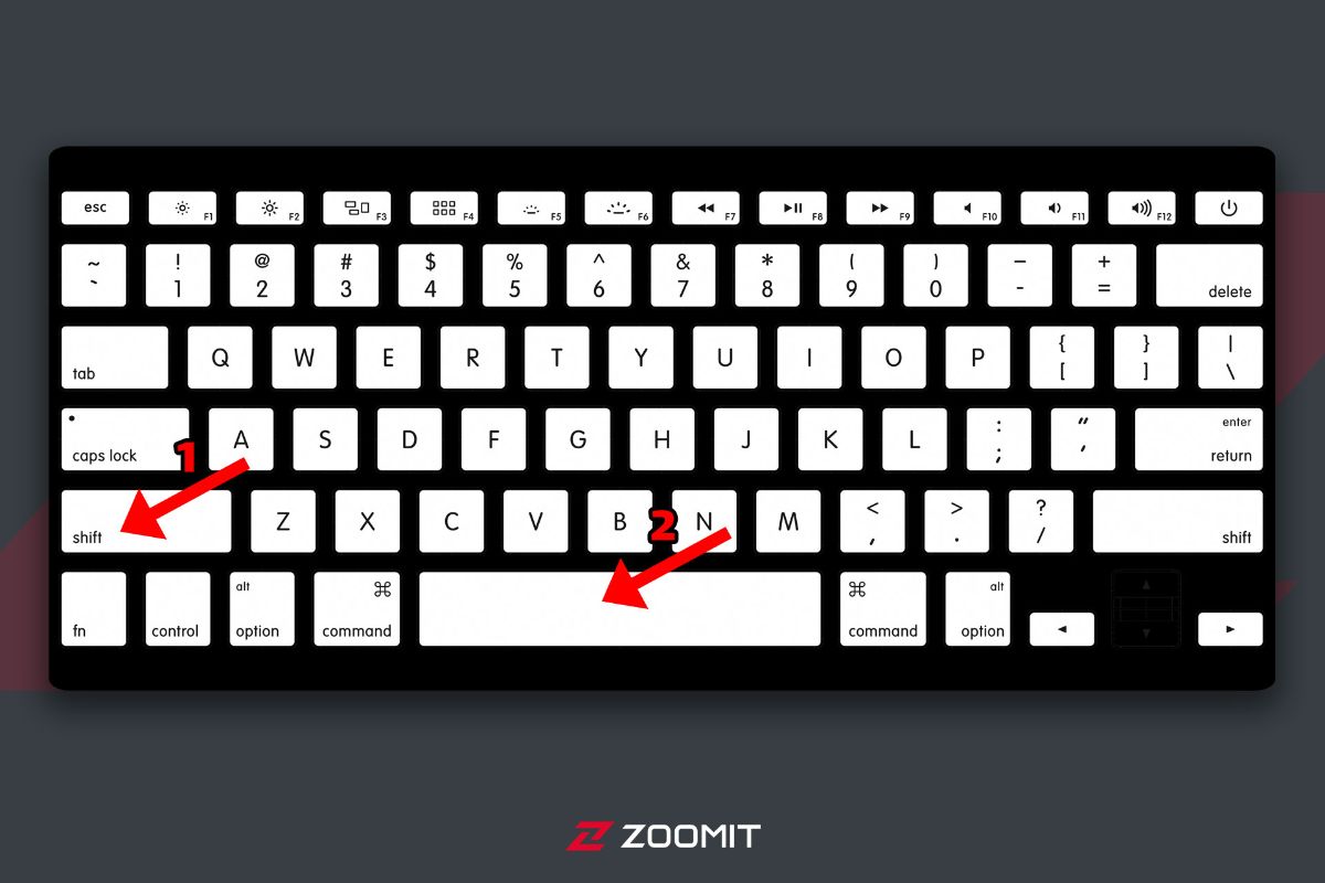 نیم فاصله در ورد ، ویندوز، لینوکس و مک