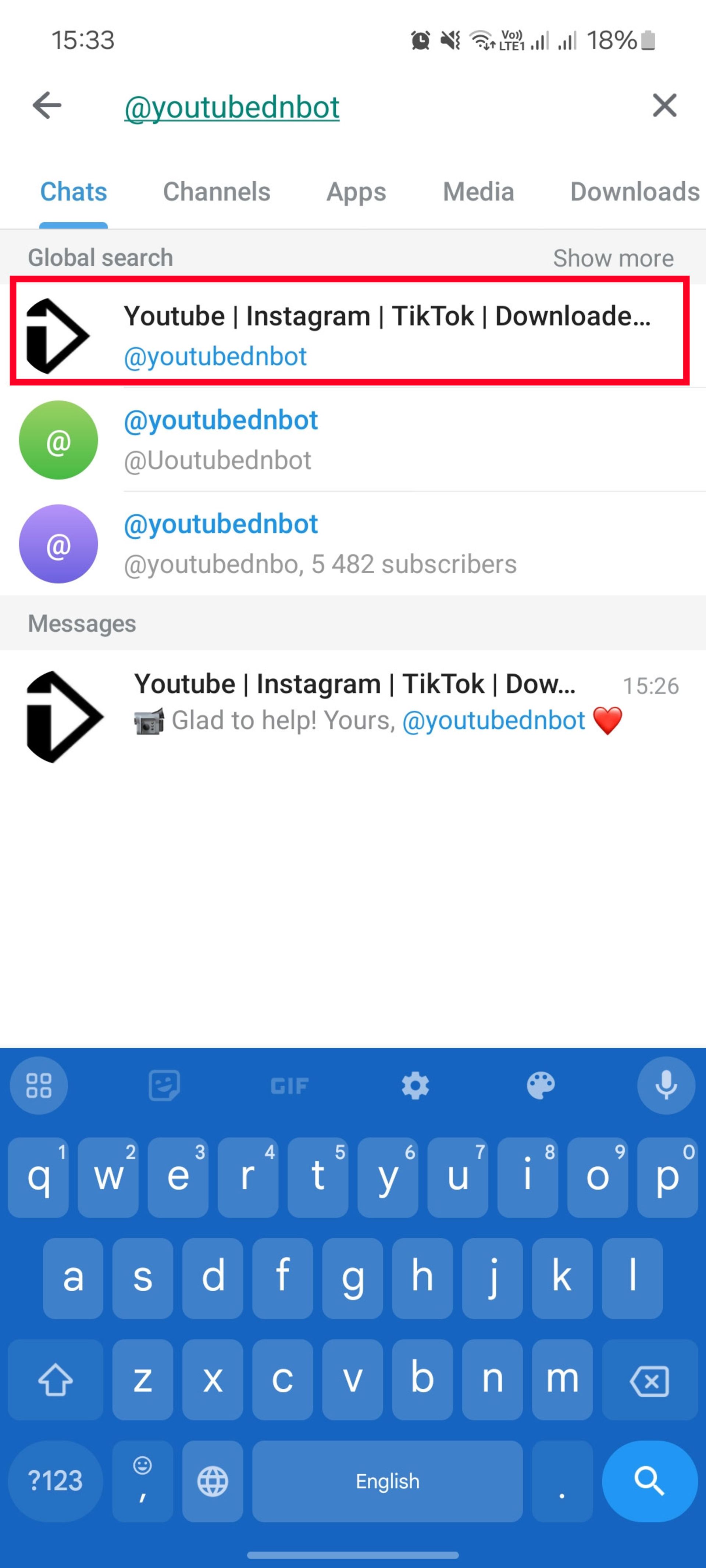 بهترین ربات تلگرام دانلود از یوتیوب (معرفی و آموزش استفاده)
